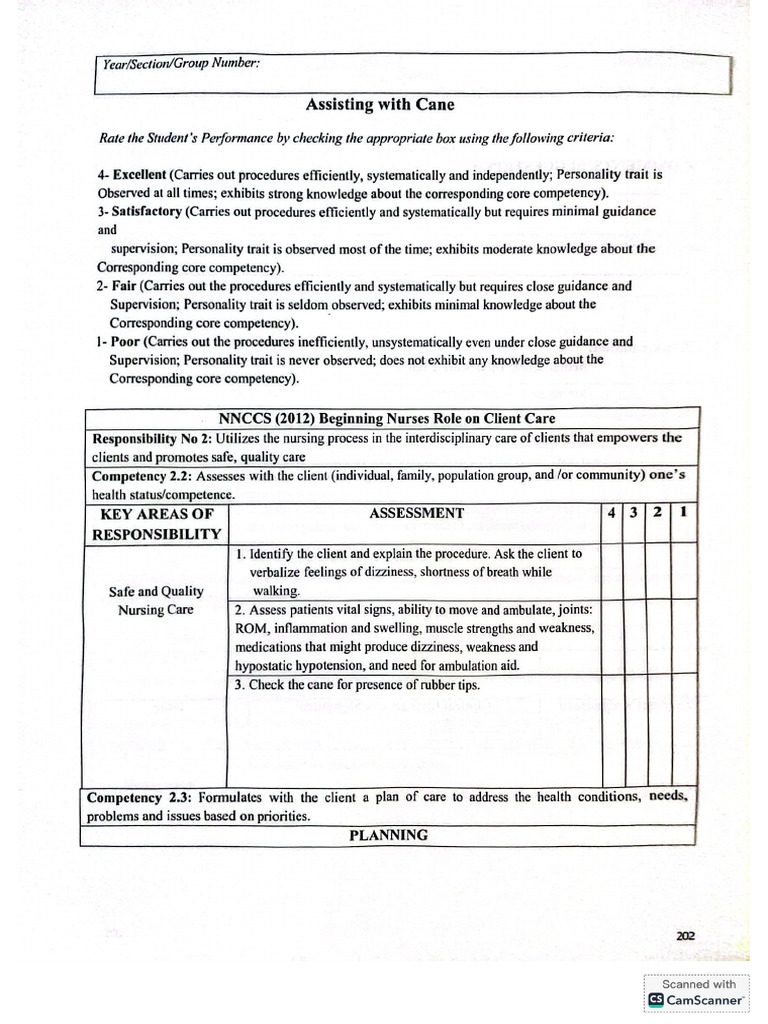 Assisting With Cane | PDF