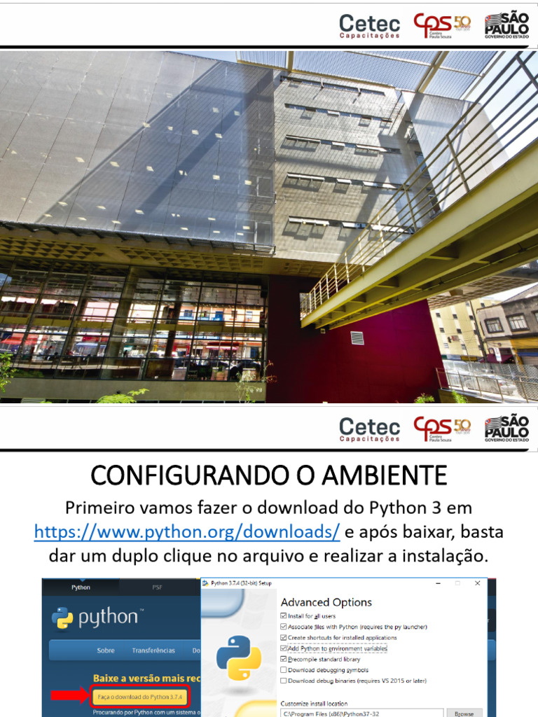 Linguagem Python Módulo 2 - Cap2 Instalacaoo Python e PyCharm | PDF ...