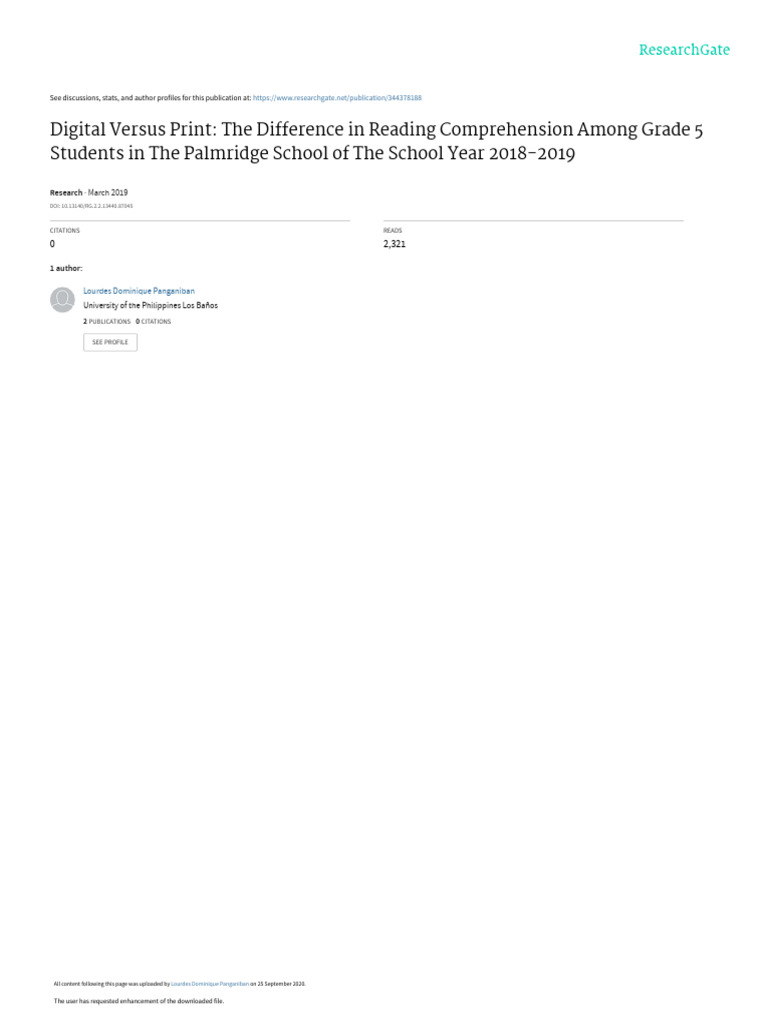 Digital_Versus_Print_The_Difference_in_R | PDF | Student's T Test ...
