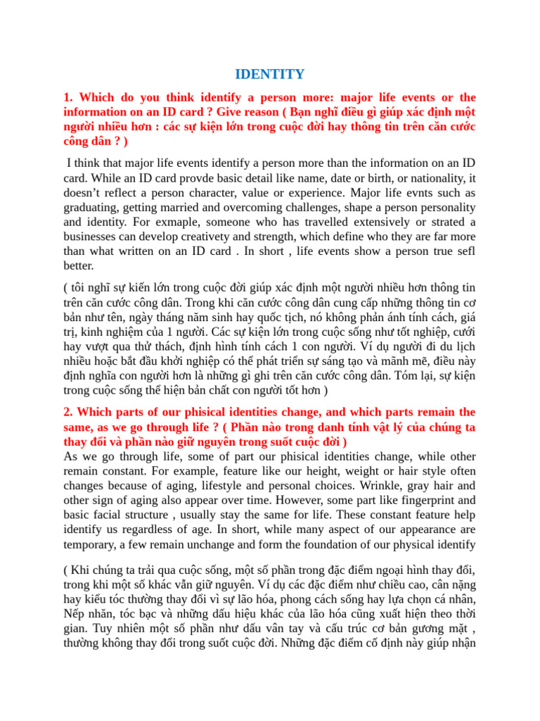 IDENTITY | PDF