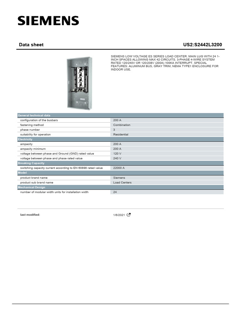 US2 S2442L3200 Datasheet en | PDF