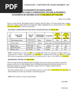 Family Income Certificate Overview | PDF