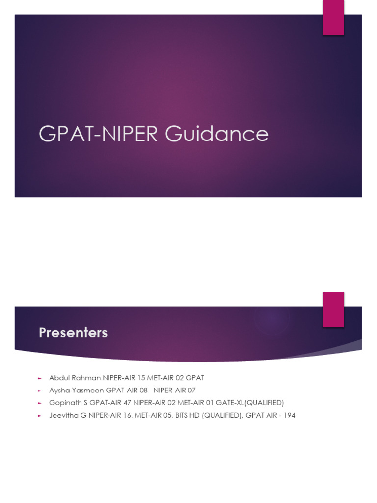 TN Gpat-Niper About Theme | PDF | Chemical Reactions | Pharmacology