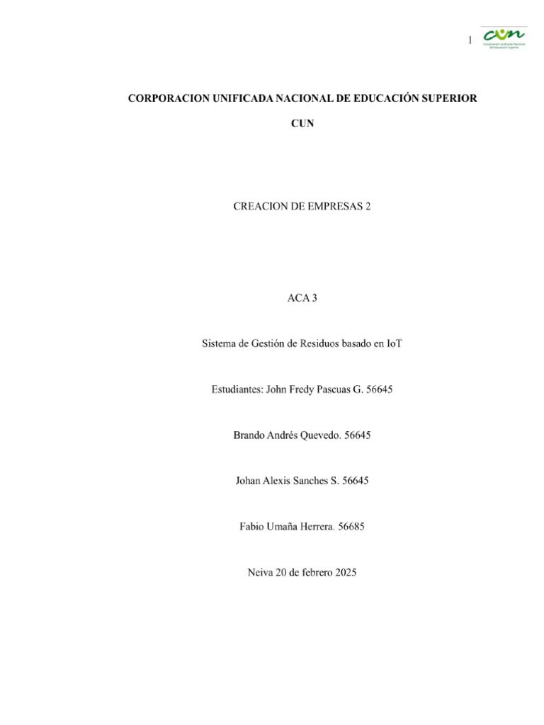 Entrega Final ACA 3 Creación de Empresas II | PDF