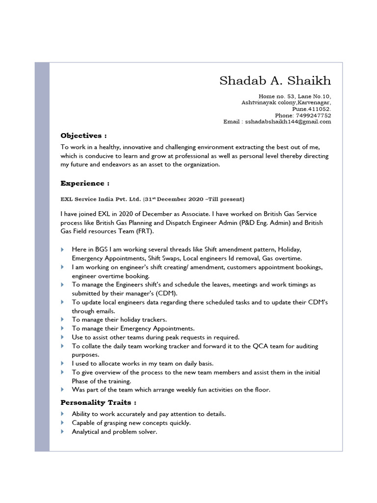 Shadab - Updated.cv. 1717046783660 Shadab Ahamad Shaikh | PDF