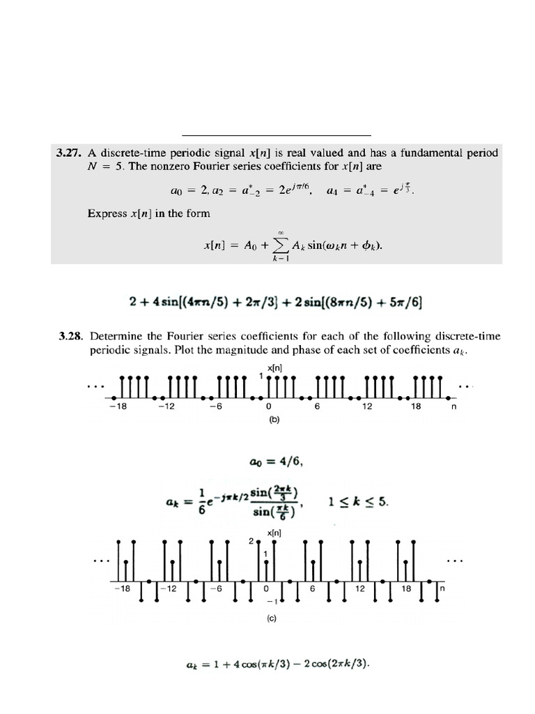 EEEG221-Exercise-5-DTFS and DTFT | PDF