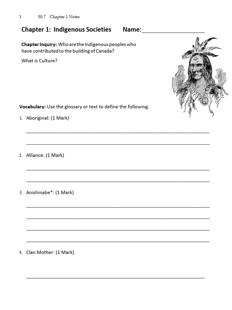 Indigenous Societies in Canada: Chapter 1 Notes | PDF | Hunter Gatherer ...
