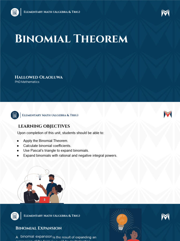 Understanding the Binomial Theorem | PDF