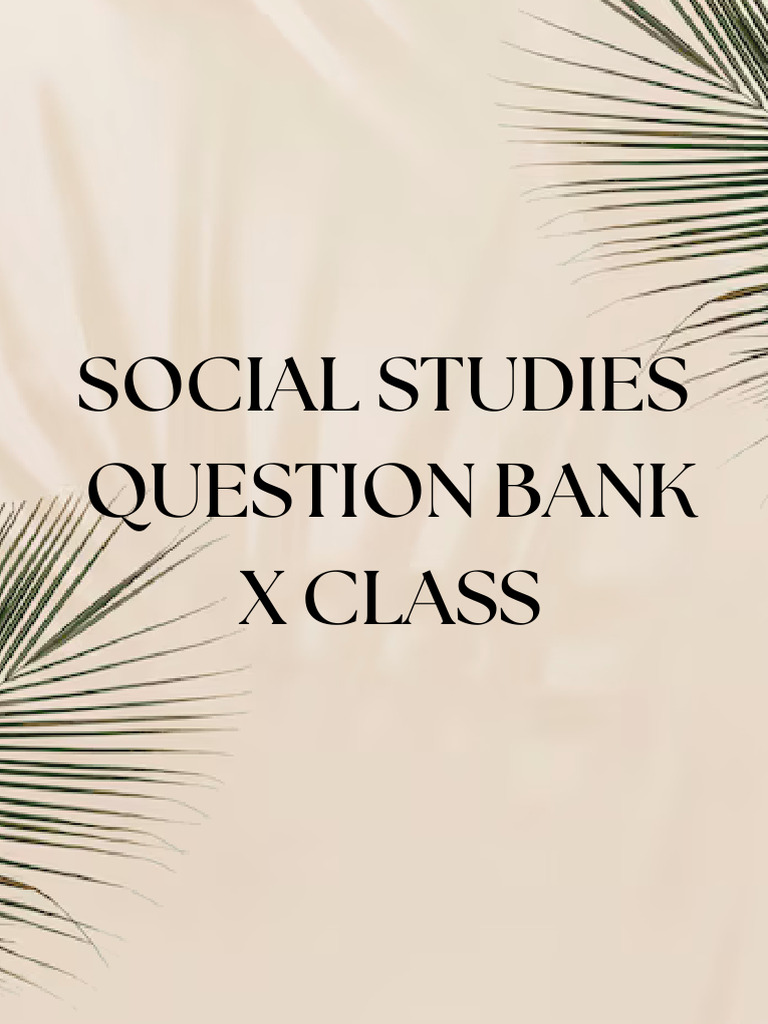 Social Studies em PDF | PDF | Multiple Choice | Question