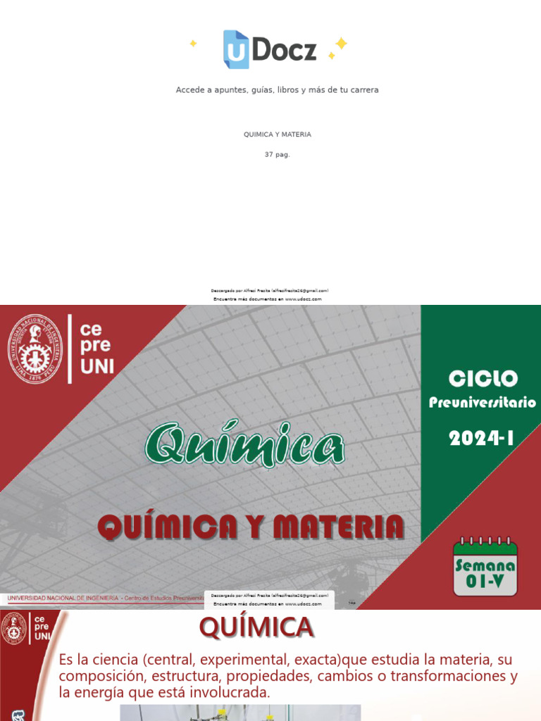 Quimica y Materia 987333 Downloadable 4411014 | PDF | Sustancias químicas | Mezcla