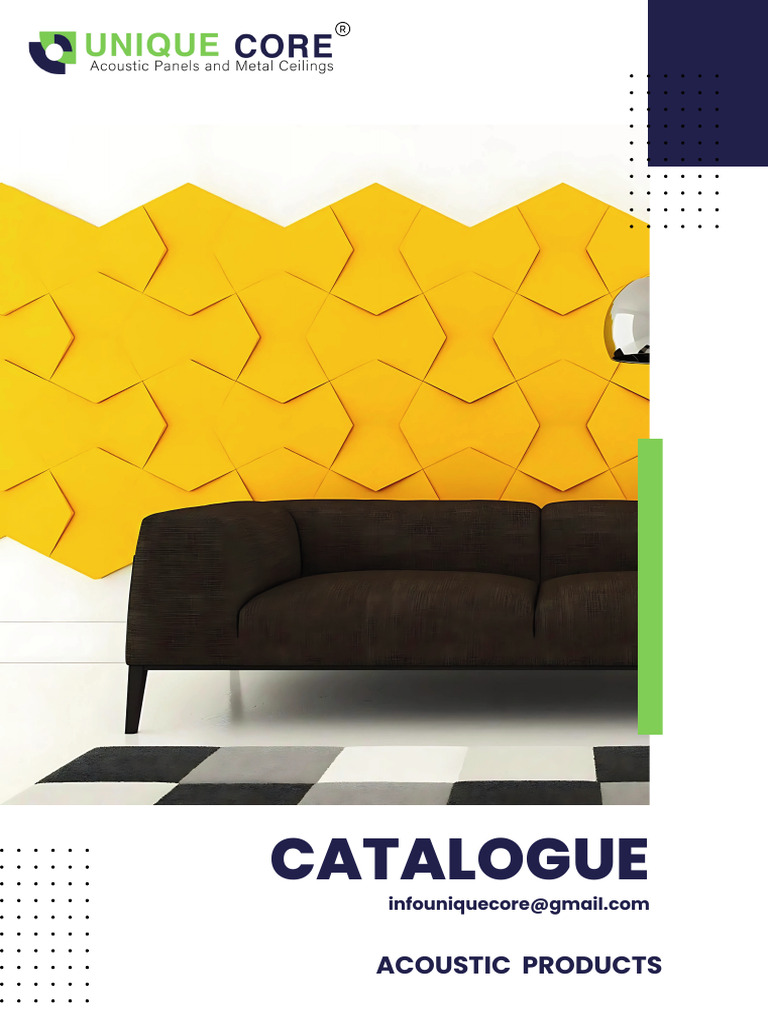 Unique Core Acoustic Product Catalogue | PDF | Fibers | Materials