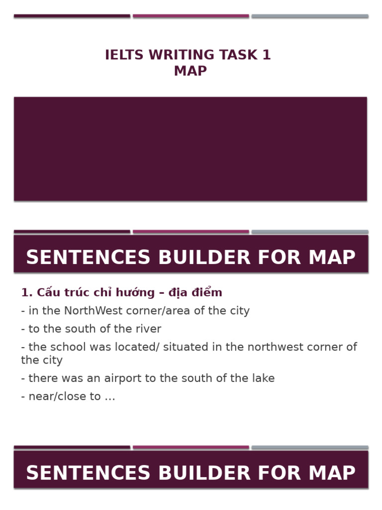 IELTS Writing Task 1: Map Analysis Guide | PDF | Communication Design ...