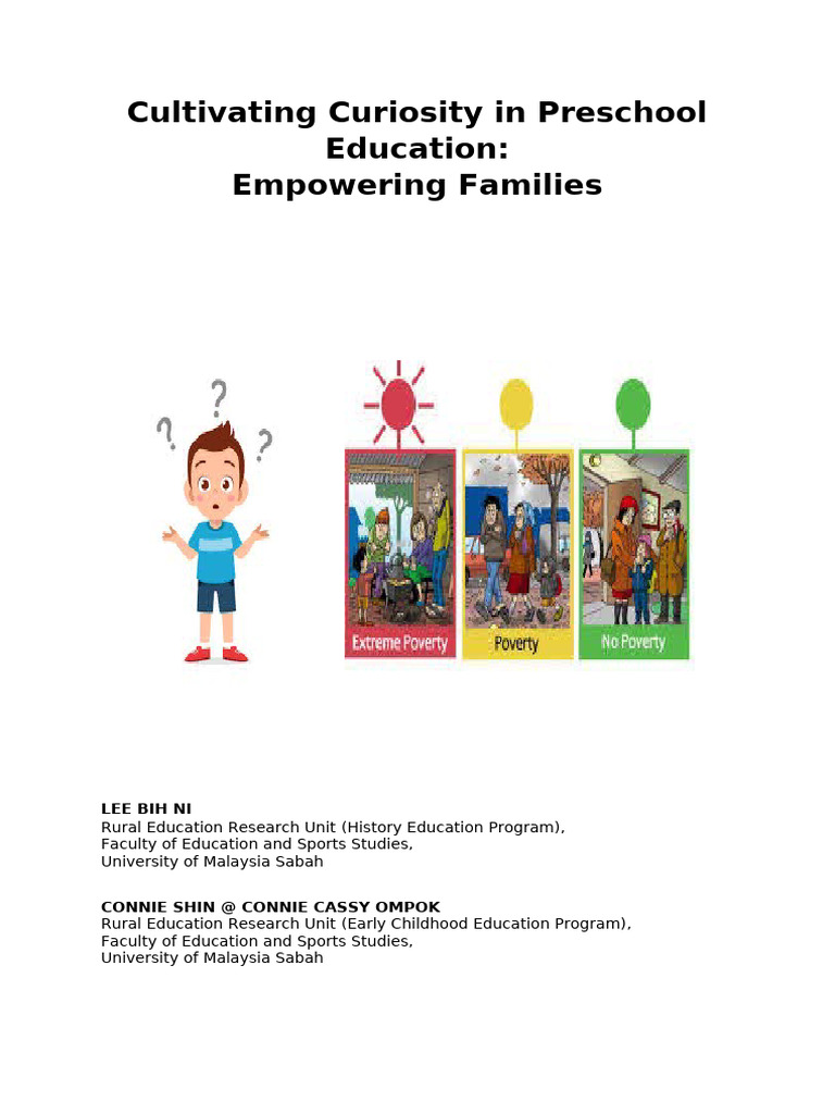 Cultivating Curiosity in Preschool Education: Empowering Families | PDF ...