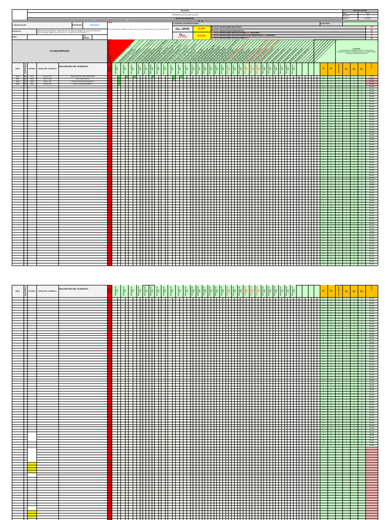 QC Matrix de Inspeccion Mecanico Equipos | PDF