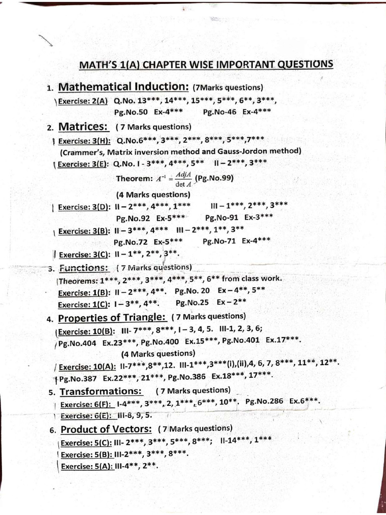 Maths 1A | PDF