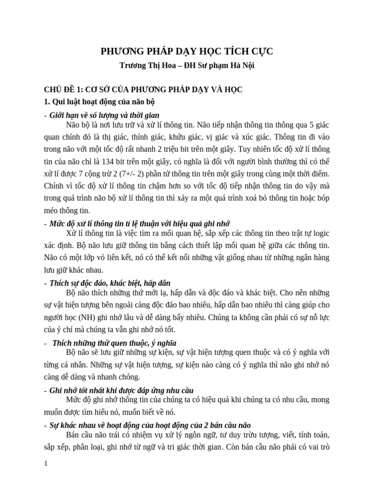 PPDH Tích Cực | PDF