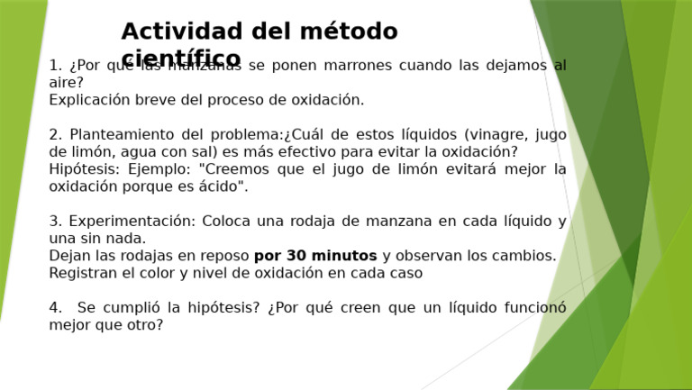 3.1 Experimento de Mètodo Cientifico | PDF