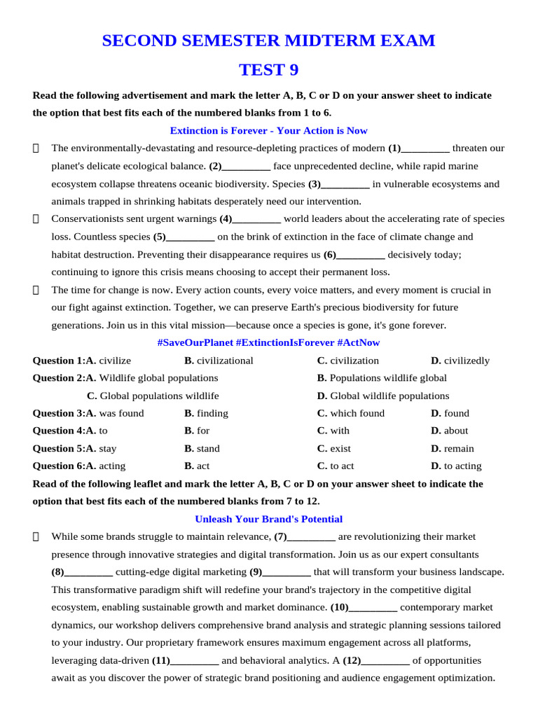 Understanding 'ykts' in Texts | PDF | Extinction | Conservation Biology