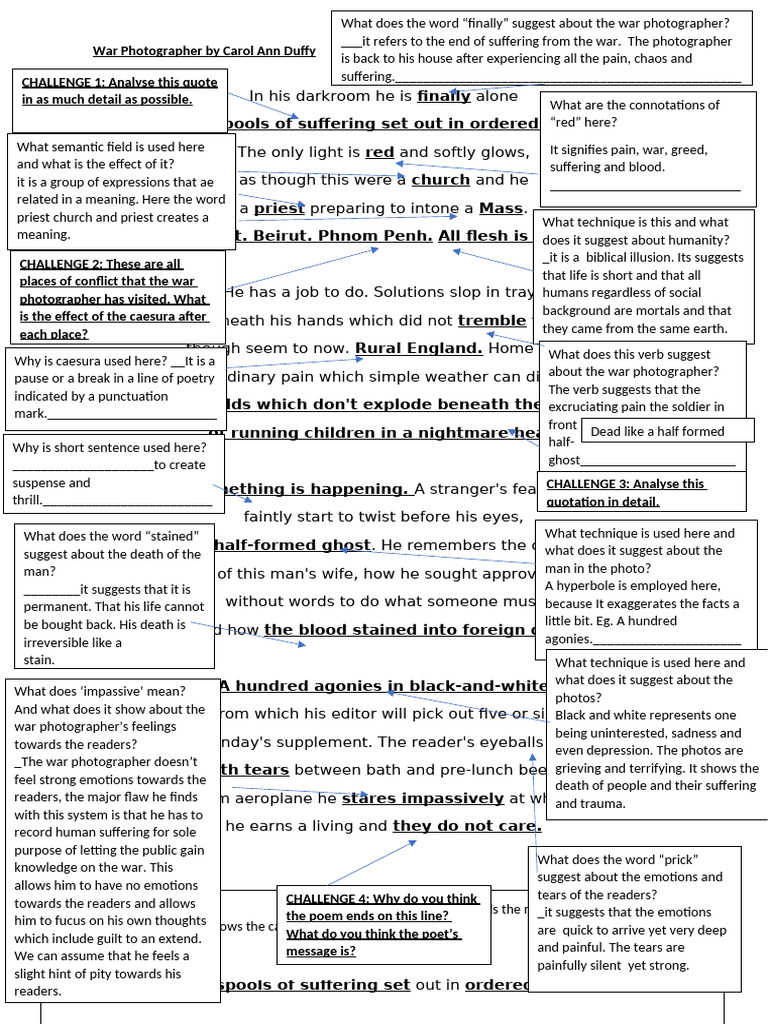 War Photographer - Formative | PDF | Psychological Trauma