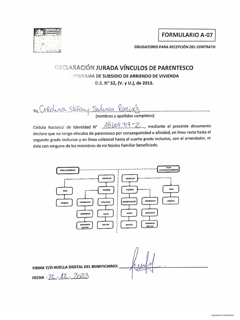 Formulario A07 | PDF