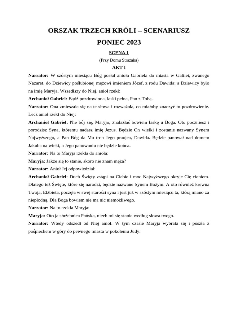 Orszak Trzech KR Li 2023 | PDF