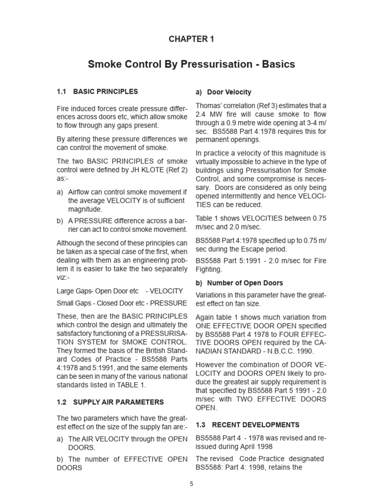 Staircase Pressurization | PDF | Duct (Flow) | Elevator