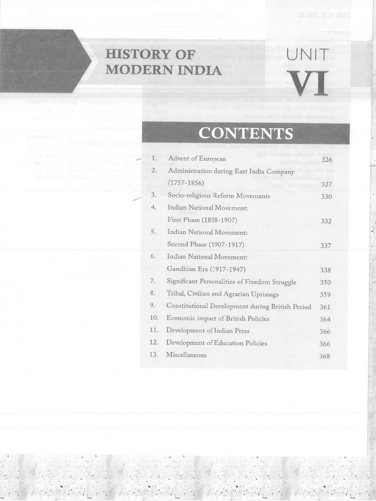 HISTORY_MODERN INDIA PYQ | PDF