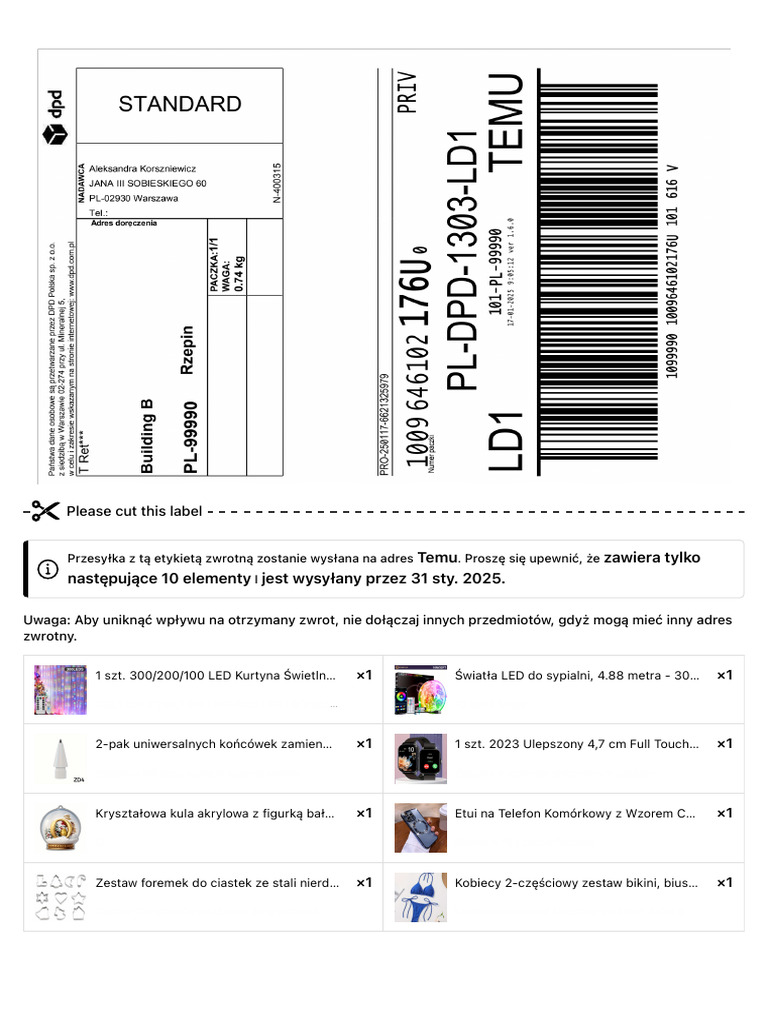 Print for TEMU | PDF