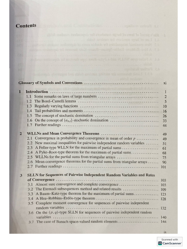Chapter 2. WLLNs and Mean Convergence Theorems | PDF