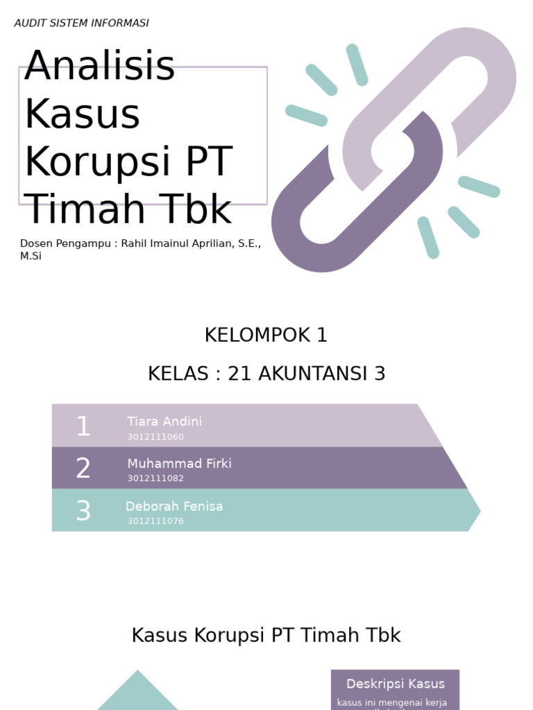 Kelompok 1 - Analisis Kasus Korupsi PT Timah | PDF