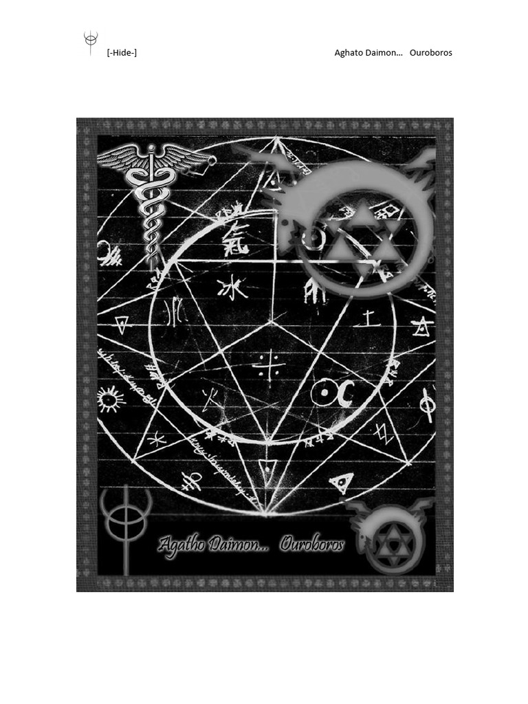 Aghato Daimon... Ouroboros | PDF | Alquimia | Isaac Newton