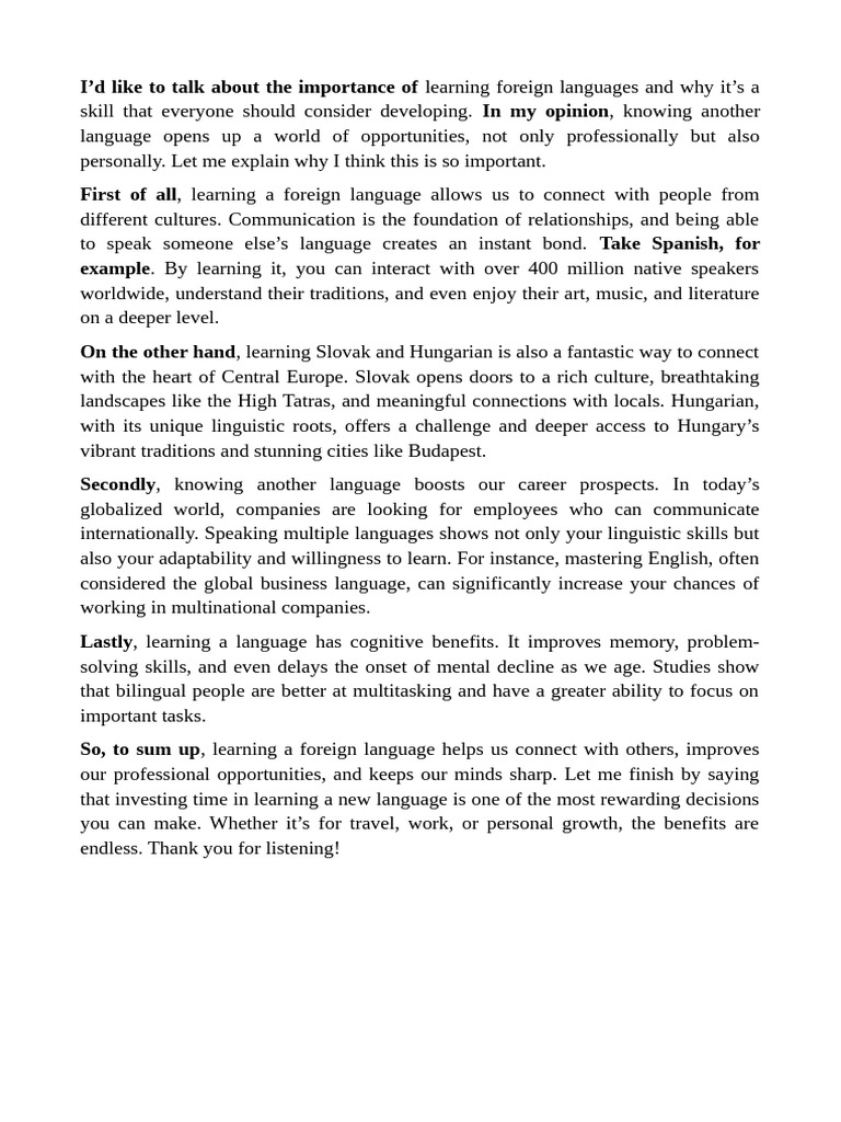 Foreign Languages | PDF