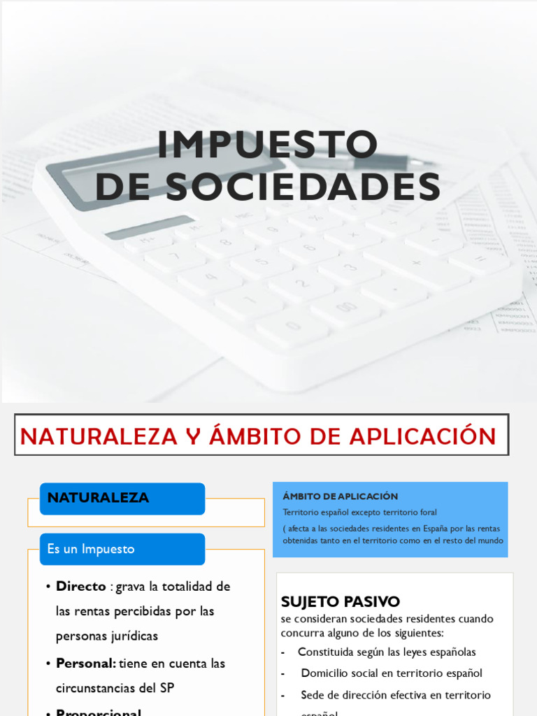 Impuesto Sociedades N | PDF | Impuestos | Inversiones