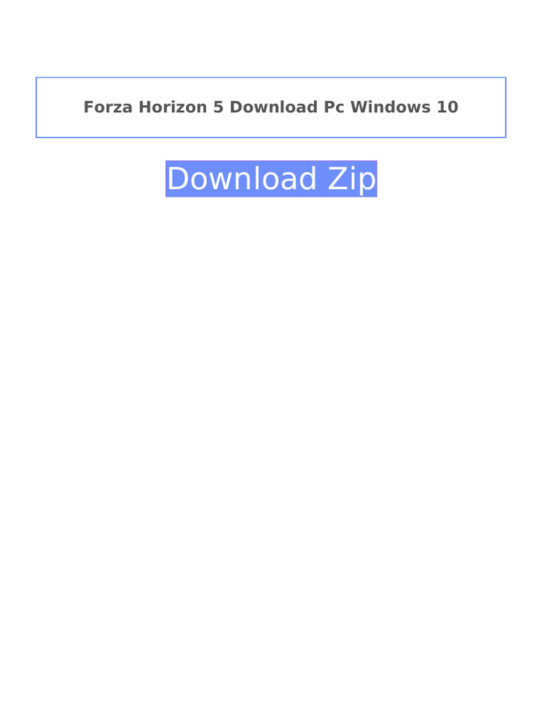 Forza Horizon 5 Download PC Windows 10 ( (LINK) ) | PDF