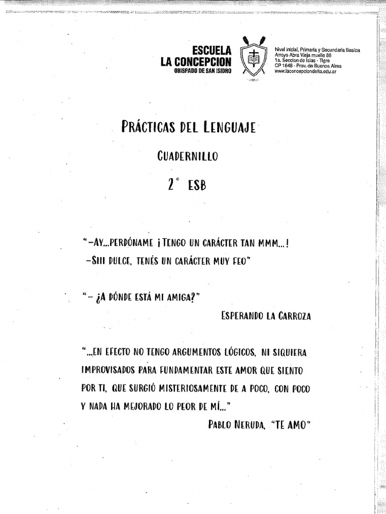 PRACT LENGUAJE 2do | PDF