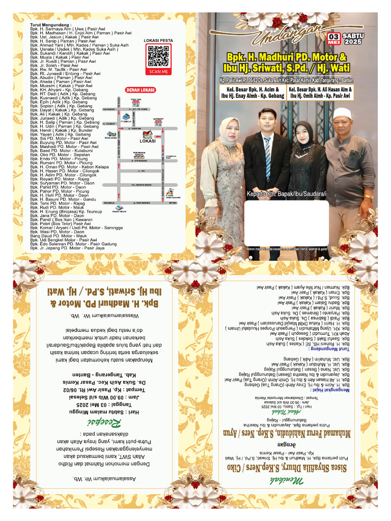 Undangan Bpk. H. Madhuri - Mahpud | PDF