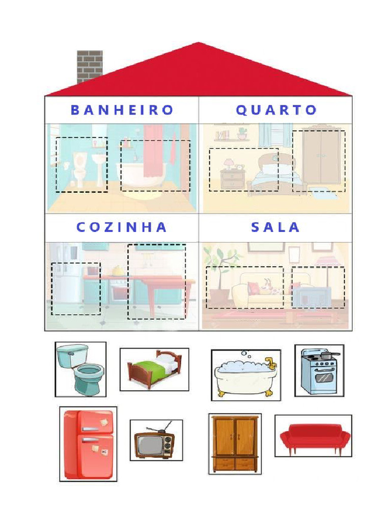 Atividades Cômodos Da Casa Pdf