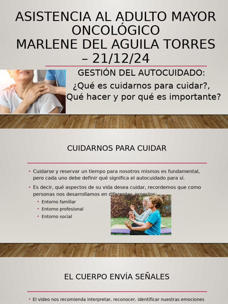 Asistencia Al Adulto Mayor Oncologico | PDF