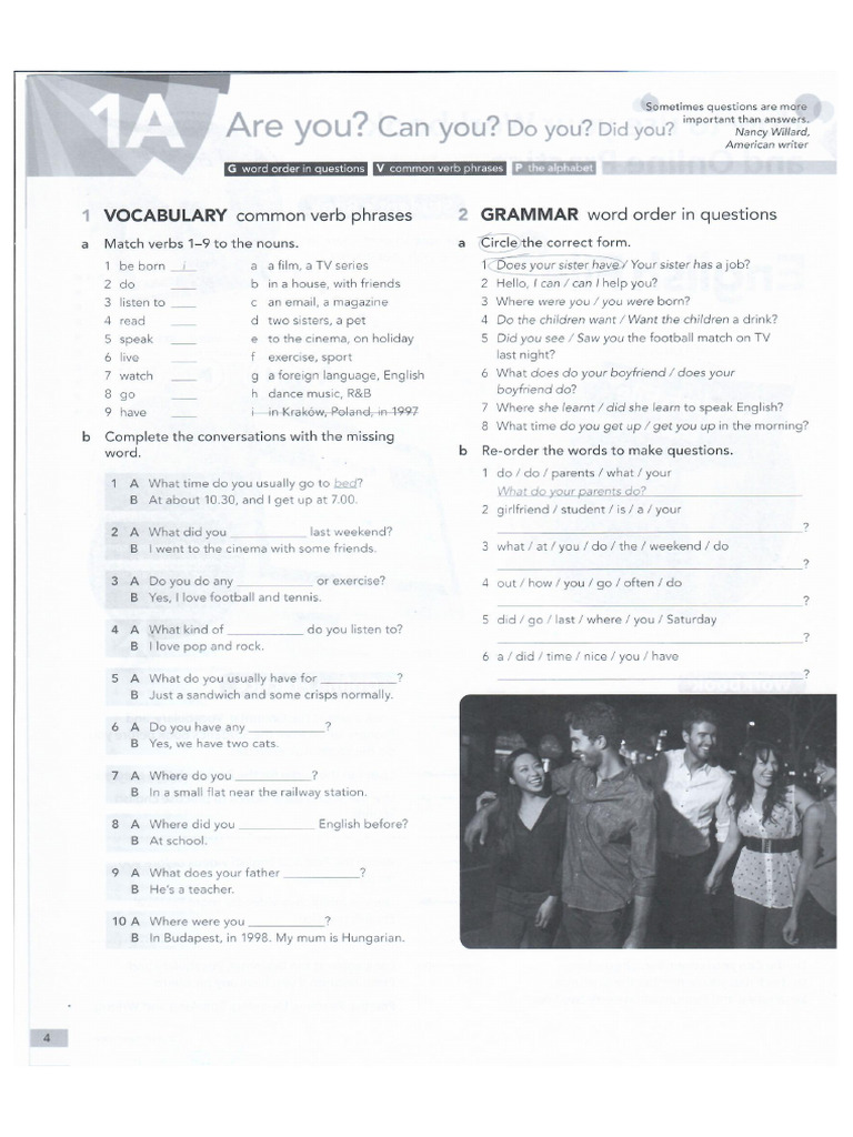 1A WB EF Pre-Intermediate | PDF
