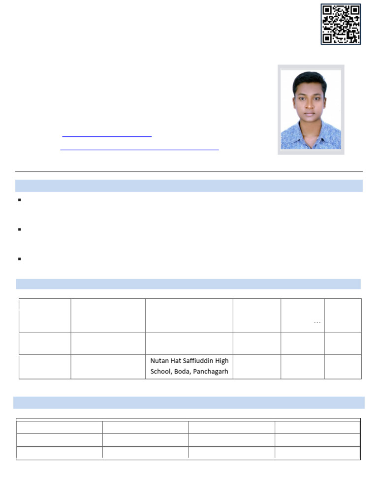 Curriculum Vitae of SH Emon | PDF