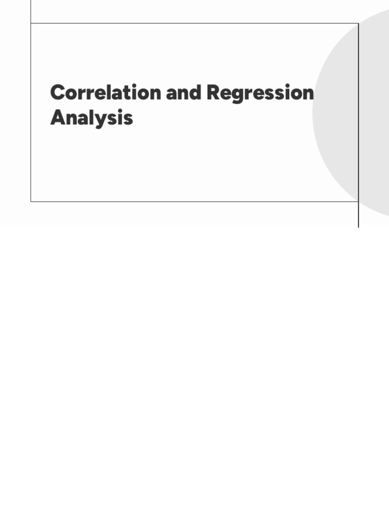 Corr - Regression Analysis | PDF | Linear Regression | Regression Analysis