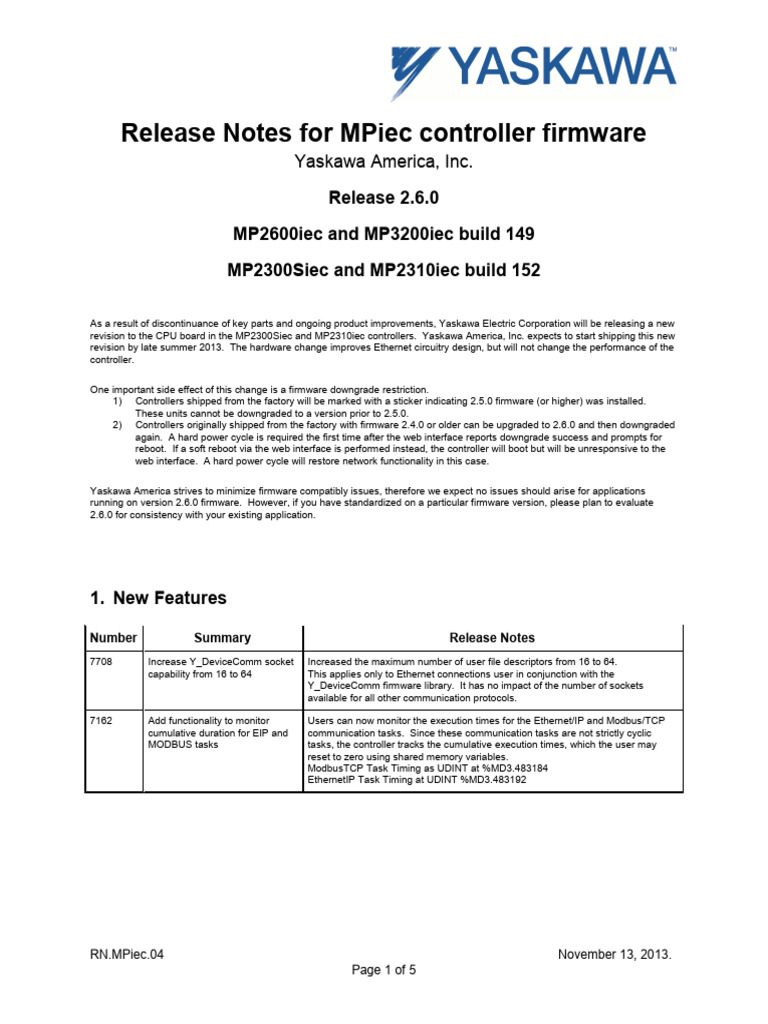 RN - MPiec.04 MPiec - 2 - 6 - 0 Release - Notes | PDF | Network Socket ...