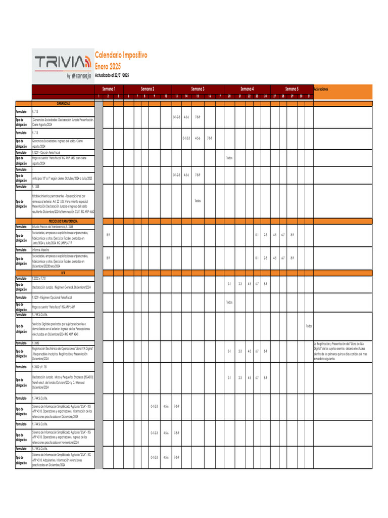 Afip 01.25 | PDF | Pagos | Impuestos