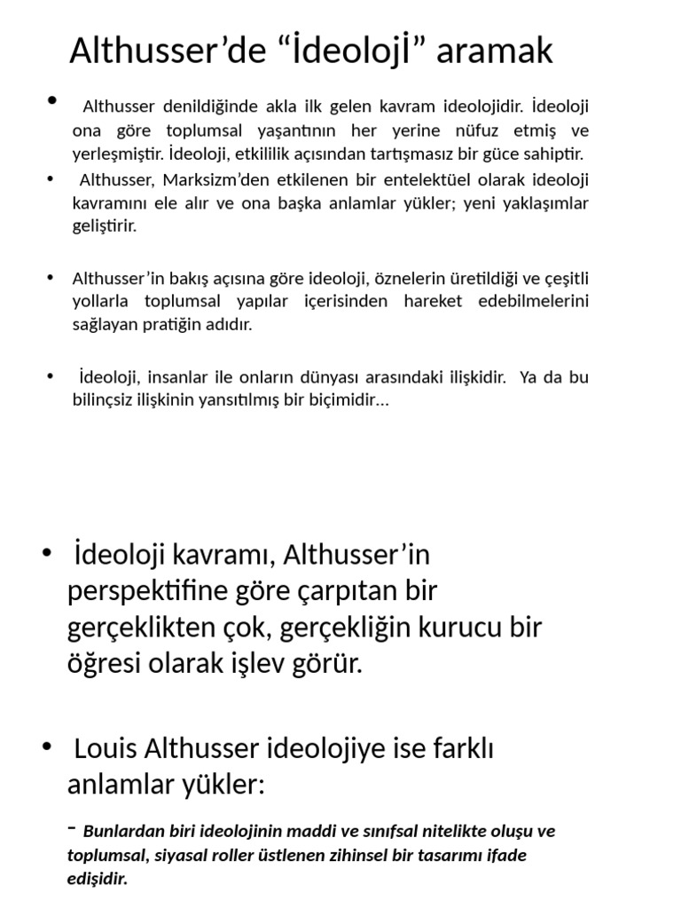 Althusser Di̇a | PDF
