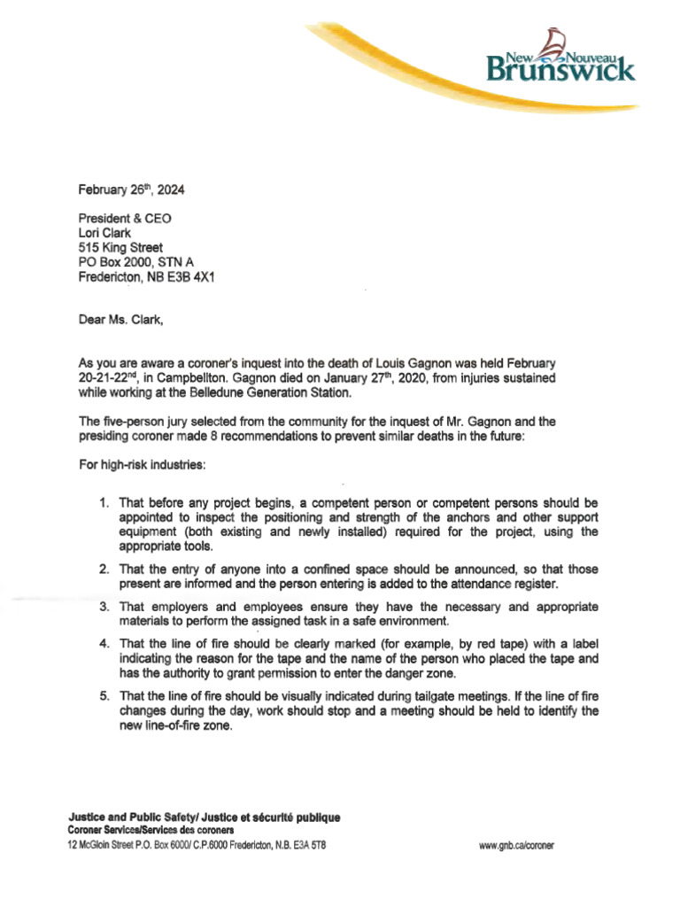 Chief Coroner - Feb 26 2024 | PDF
