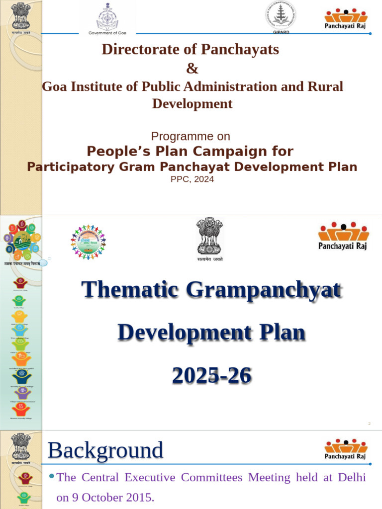 Thematic GPDP PPT 2024 | PDF