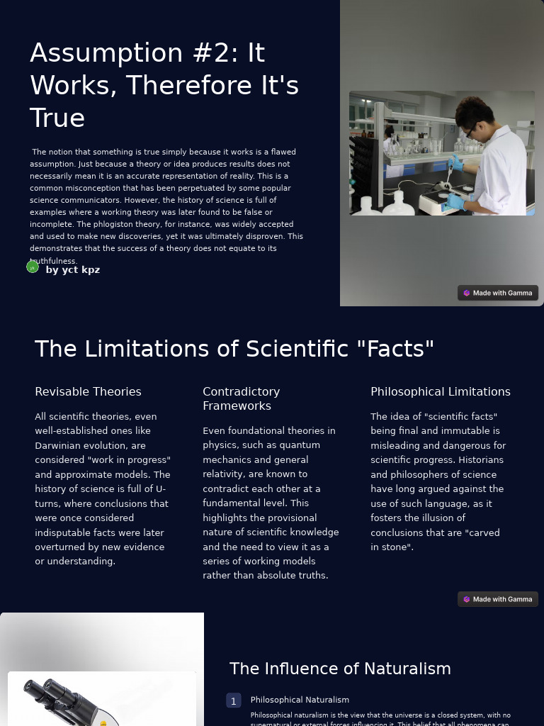 Assumption 2 It Works Therefore Its True | PDF | Theory | Naturalism (Philosophy)