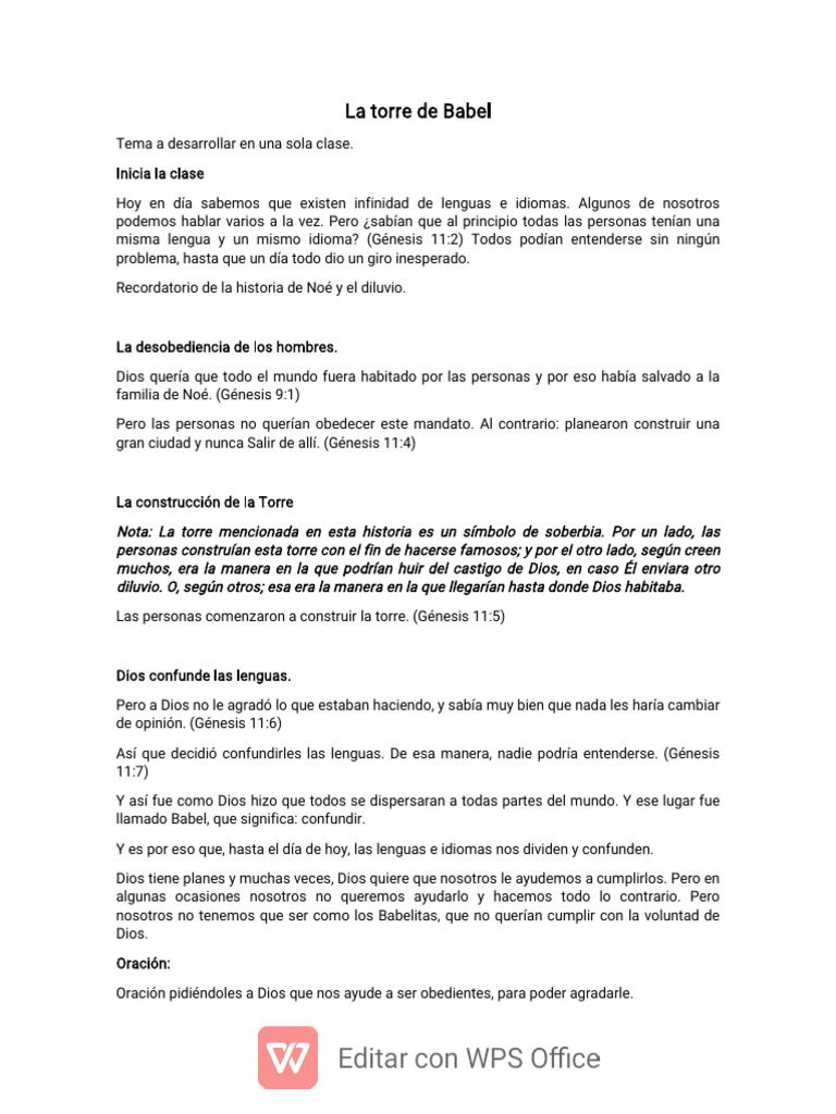 La Torre de Babel | PDF