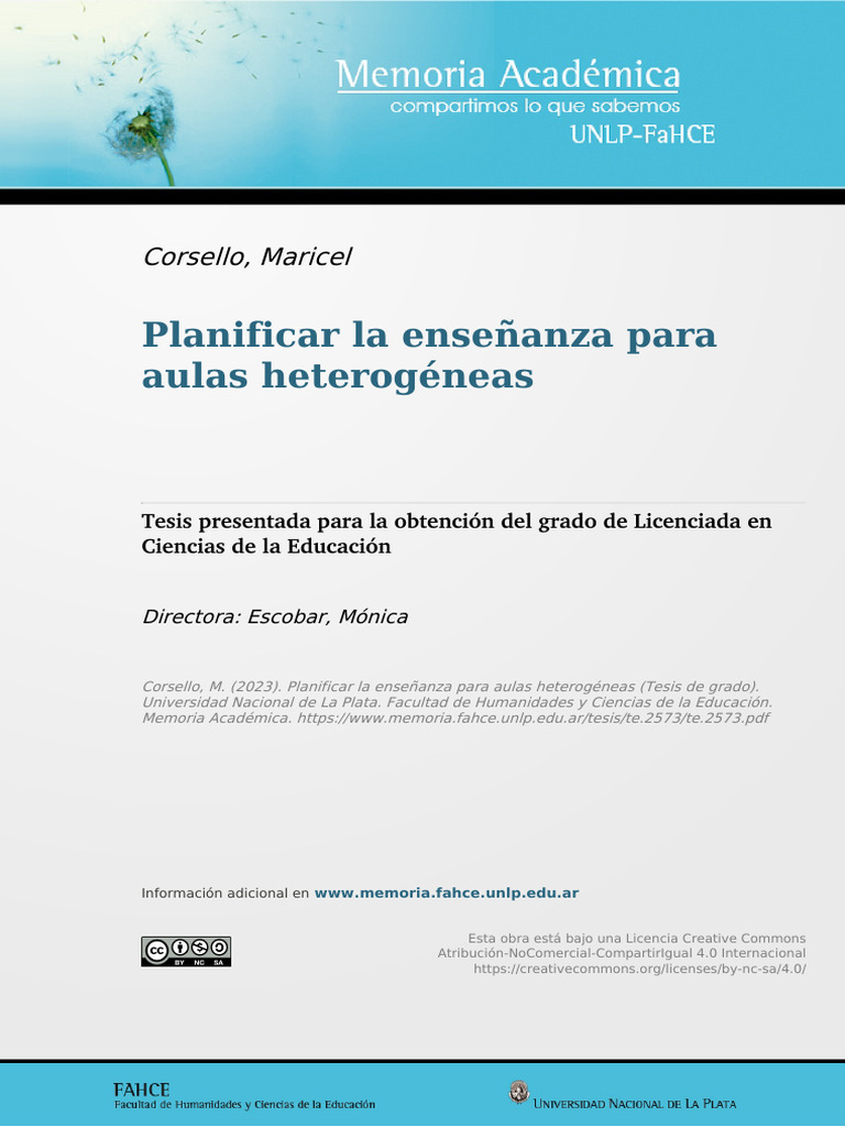 Planificar La Enseñanza Para Aulas Heterogéneas | PDF | Enseñando ...
