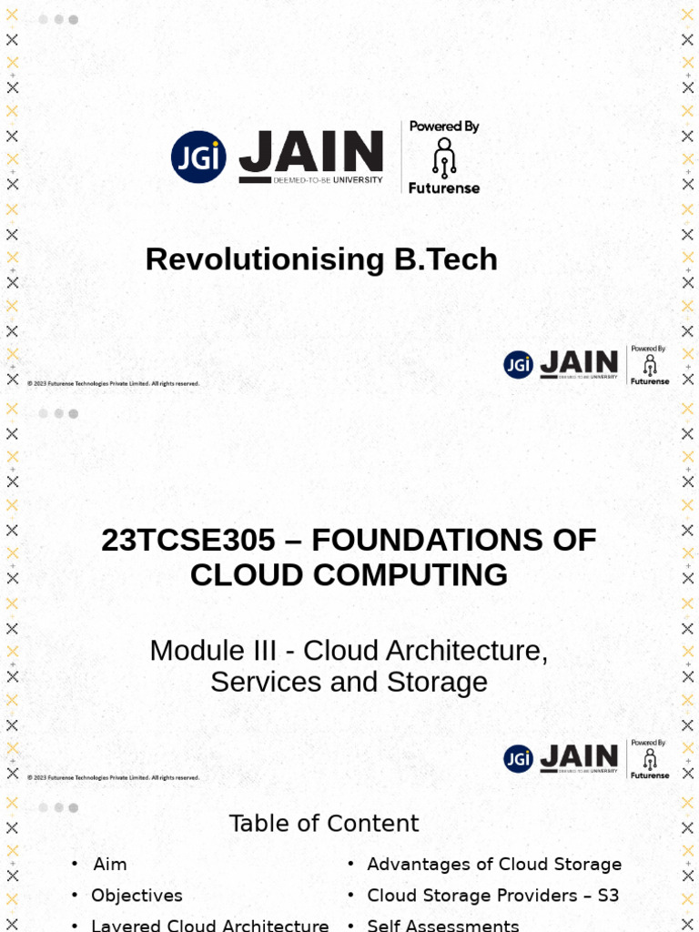 FCC - Module III - Cloud Architecture, Services and Storage | PDF ...